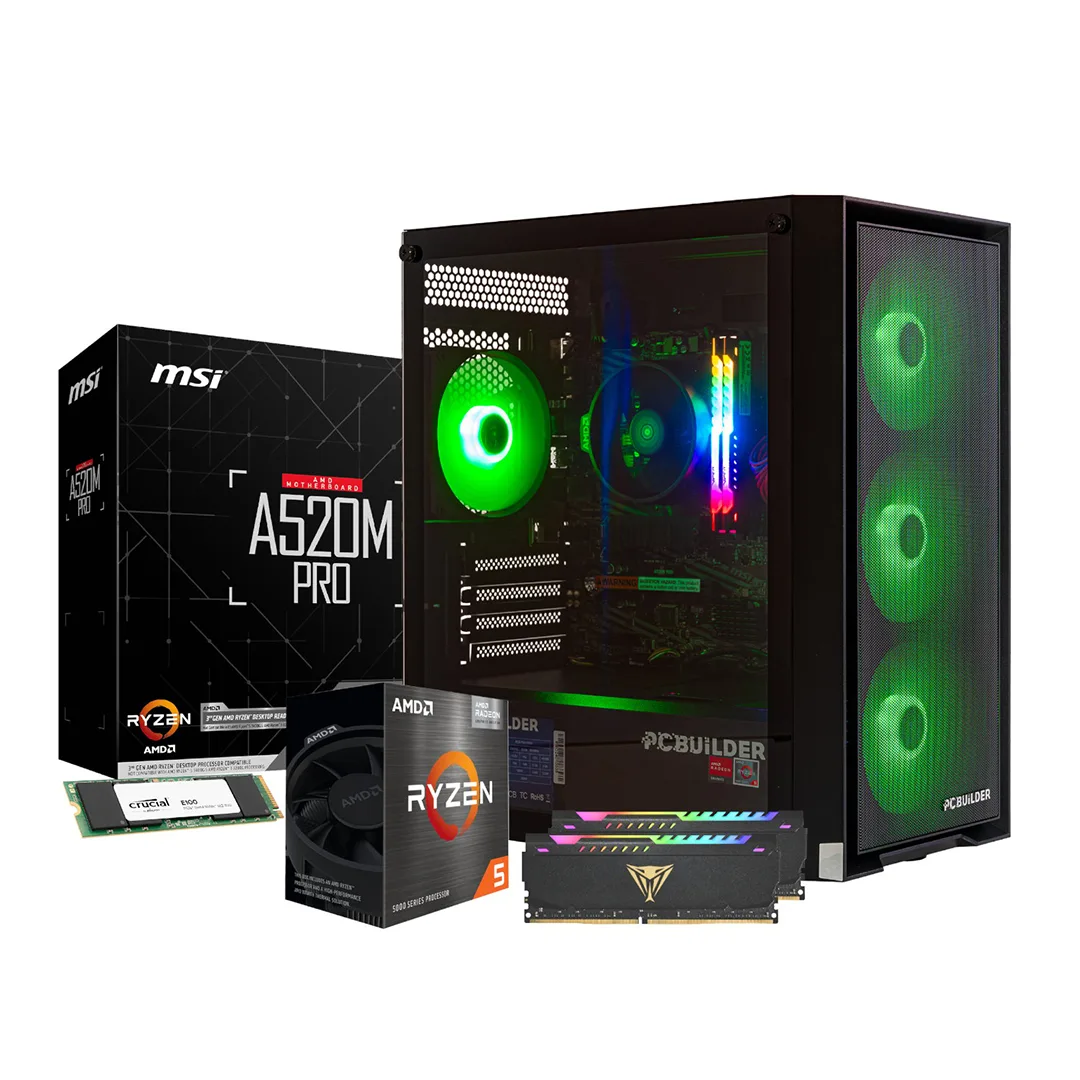 PCBuilder Ryzen 5 5600GT DEFENDER Windows 11 Gaming PC | HowzitSA.com